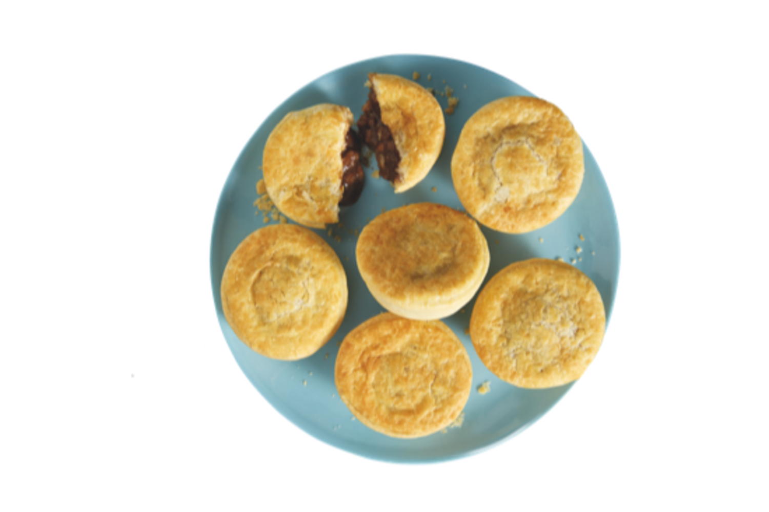 Classic Beef Party Pies with Feta Cream and Smashed Peas | that's life!