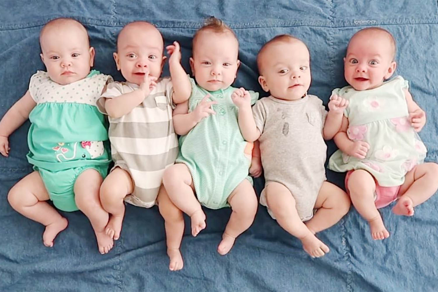 Woman gives birth to quintuplets after struggling to conceive due to ...