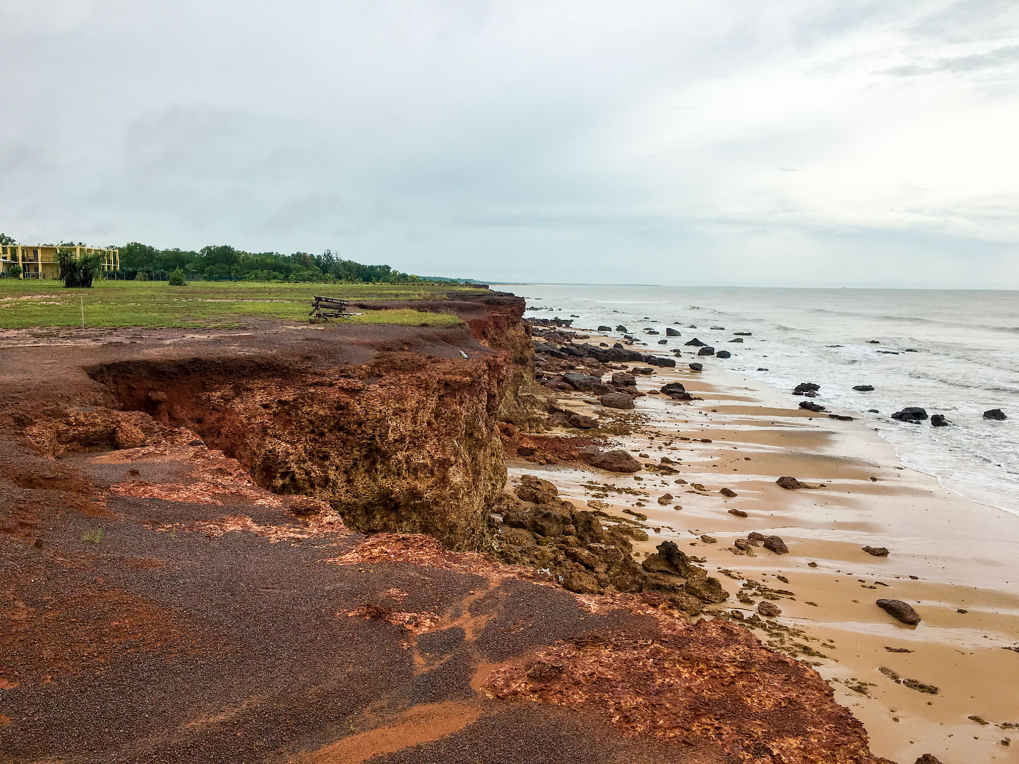 Young mum lucky to be alive after bone-crushing fall into croc-infested ...
